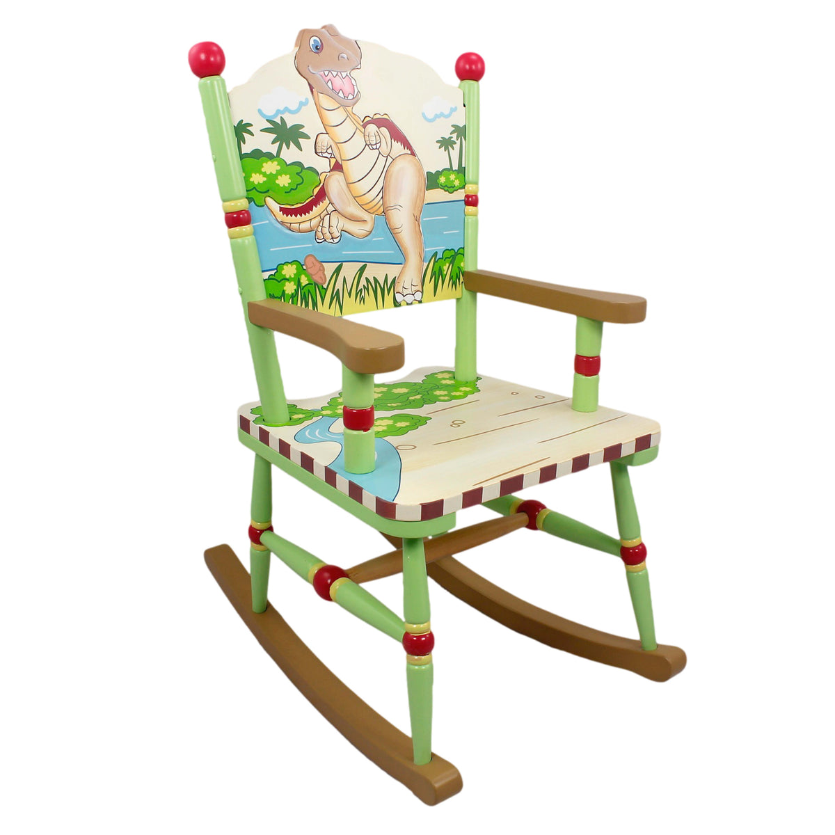 Fantasy Fields Dinosaur Kingdom Children’s Wooden Rocking Chair for Be ...